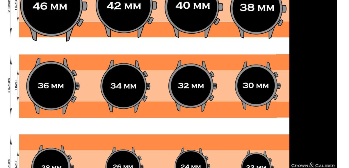 Watch Size Chart | Watch Band, Dial, Bezel Size Guide | Crown & Caliber